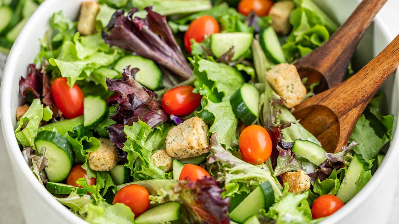 Easy Facet Salad - The Keep At Dwelling Chef - DeegitalRays